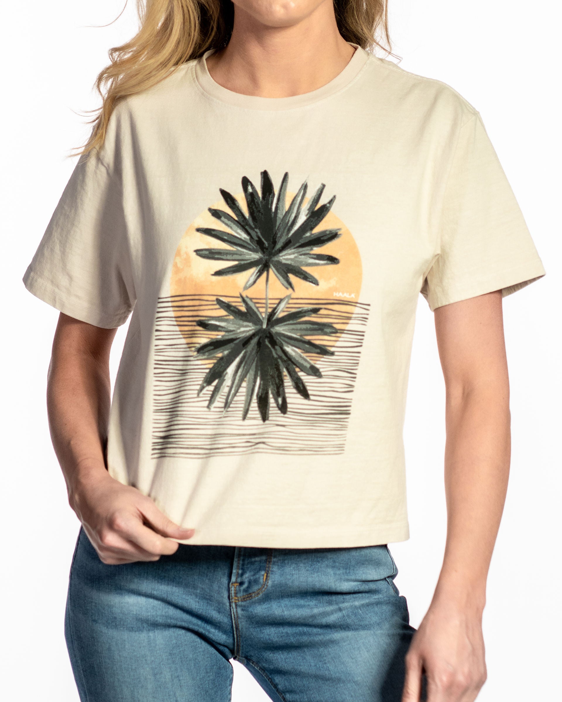 Boxy T-shirt : Golden Sun – HAALA Denim